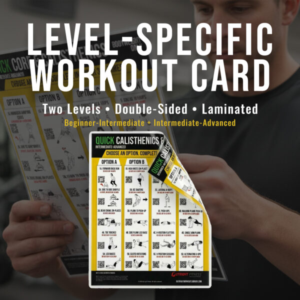 Quick Calisthenics & Core Workout Card – Beginner–Intermediate ...